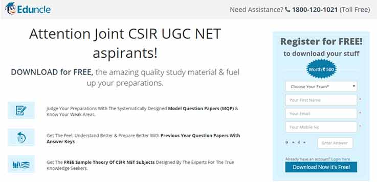 Download CSIR UGC NET Answer Keys for Dec/June 2018, 2017, 2016, 2015