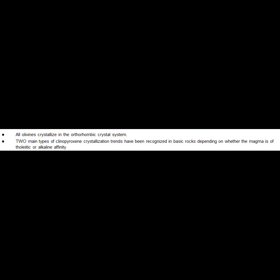 The geochemical trends illustrated in the diagrams for a suite of ...