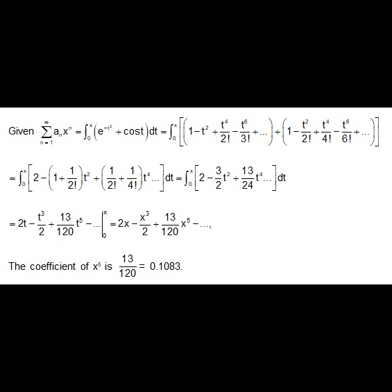 The coefficient of in the Taylor series expansion of the function