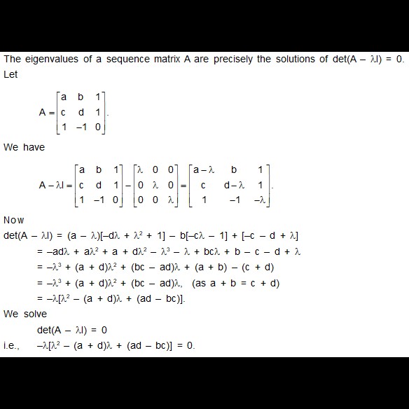 Let A B C D Be Distinct Non Zero Real Numbers With A B C D