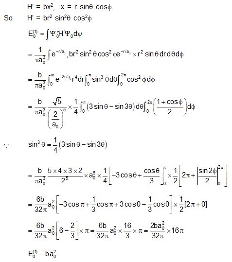 The First Order Correction To The Ground State Energy Is The Ground