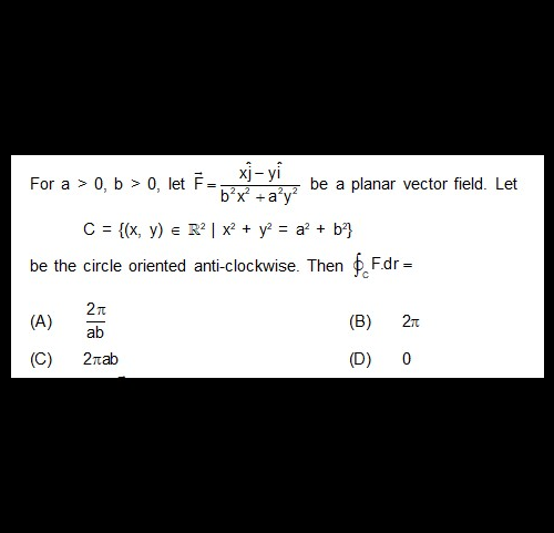 let be a planar vector field. Let be the circle oriented anti-clockwise.