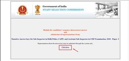 SSC CPO Answer Key 2020 – Check SI, ASI Paper 1 & 2 Exam Solution