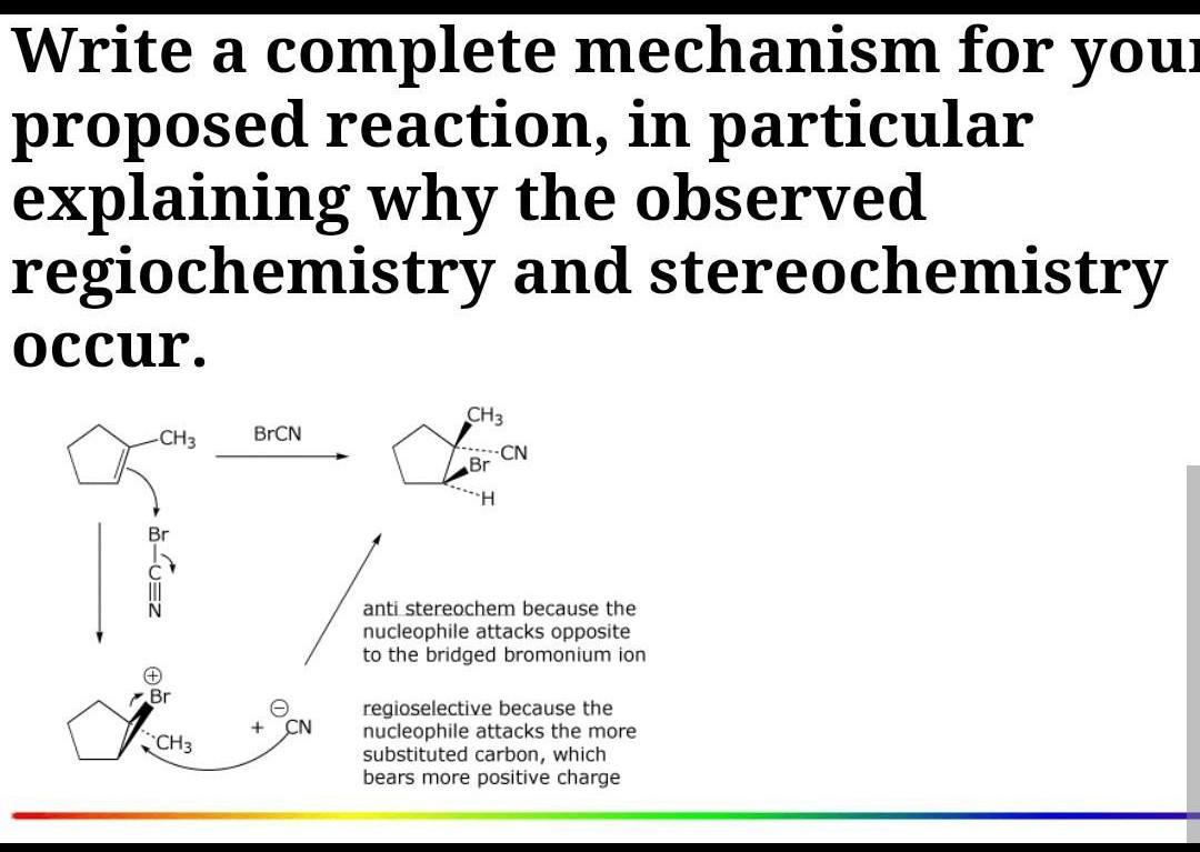 Give the major product of the following reaction brcn, major product ...