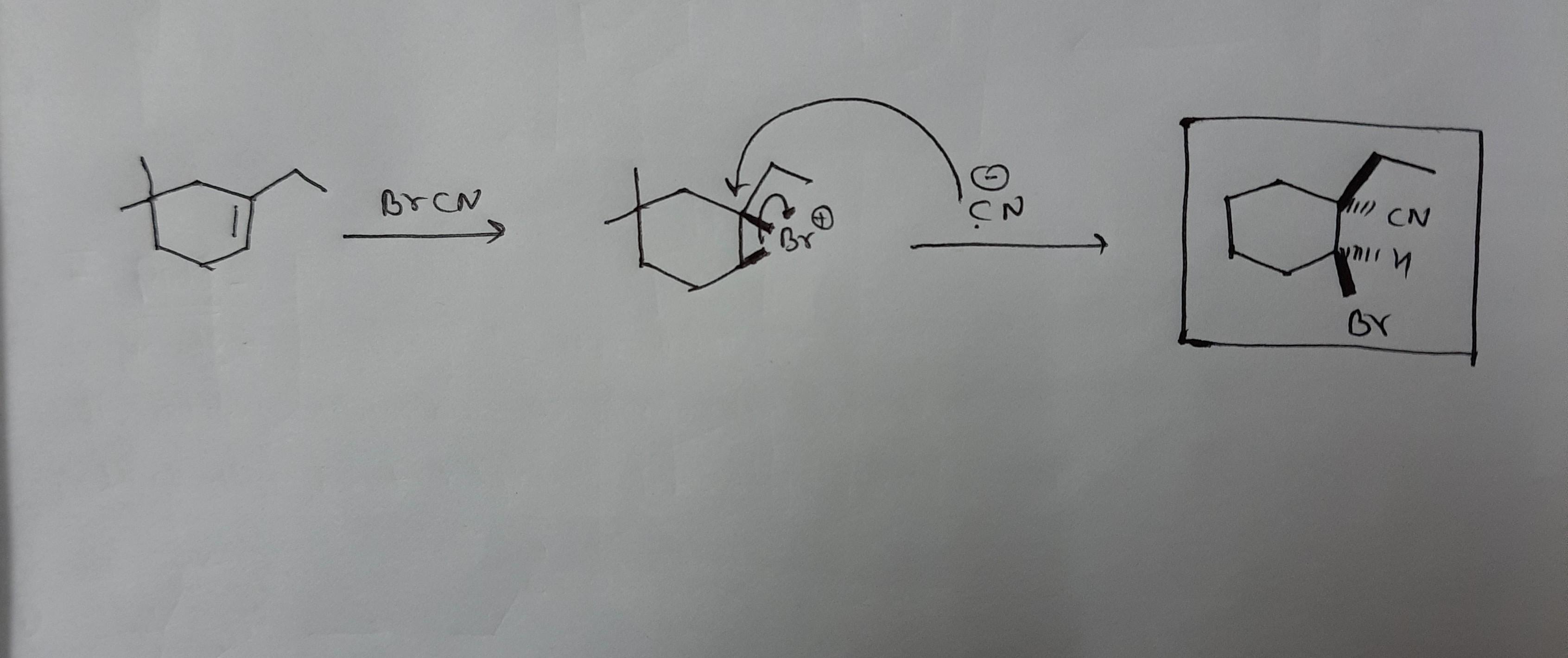 Give the major product of the following reaction brcn, major product ...