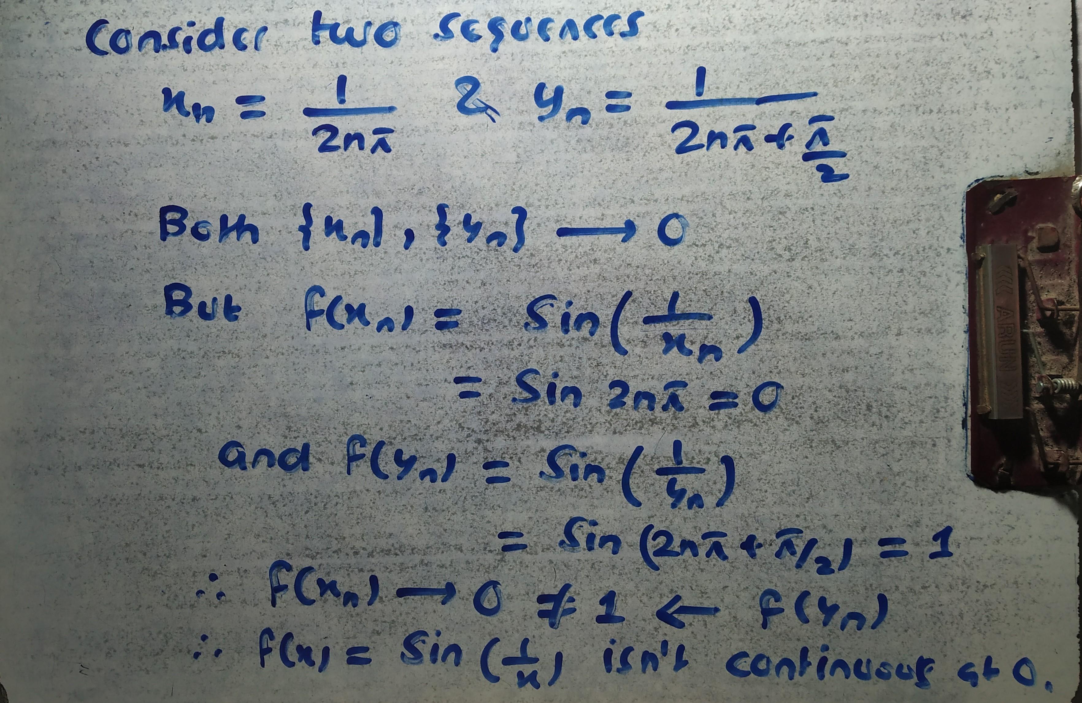 Is Sin 1 x A Continuous Function At X 0 Is Sin 1 x A Continuous Function At X 0