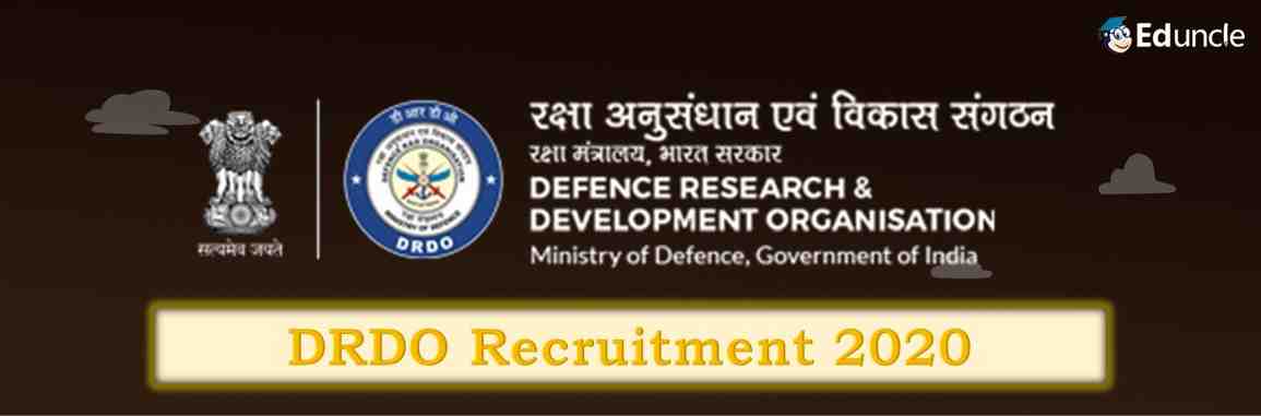DRDO Jobs 2020- for the Post of JRF and Research Associates