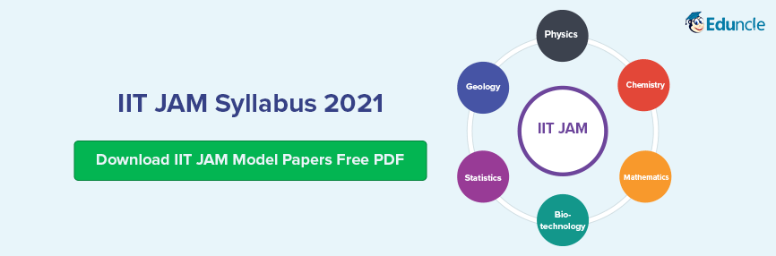 IIT JAM Syllabus 2021 PDF for PH, CY, MA, BT, GG, MS