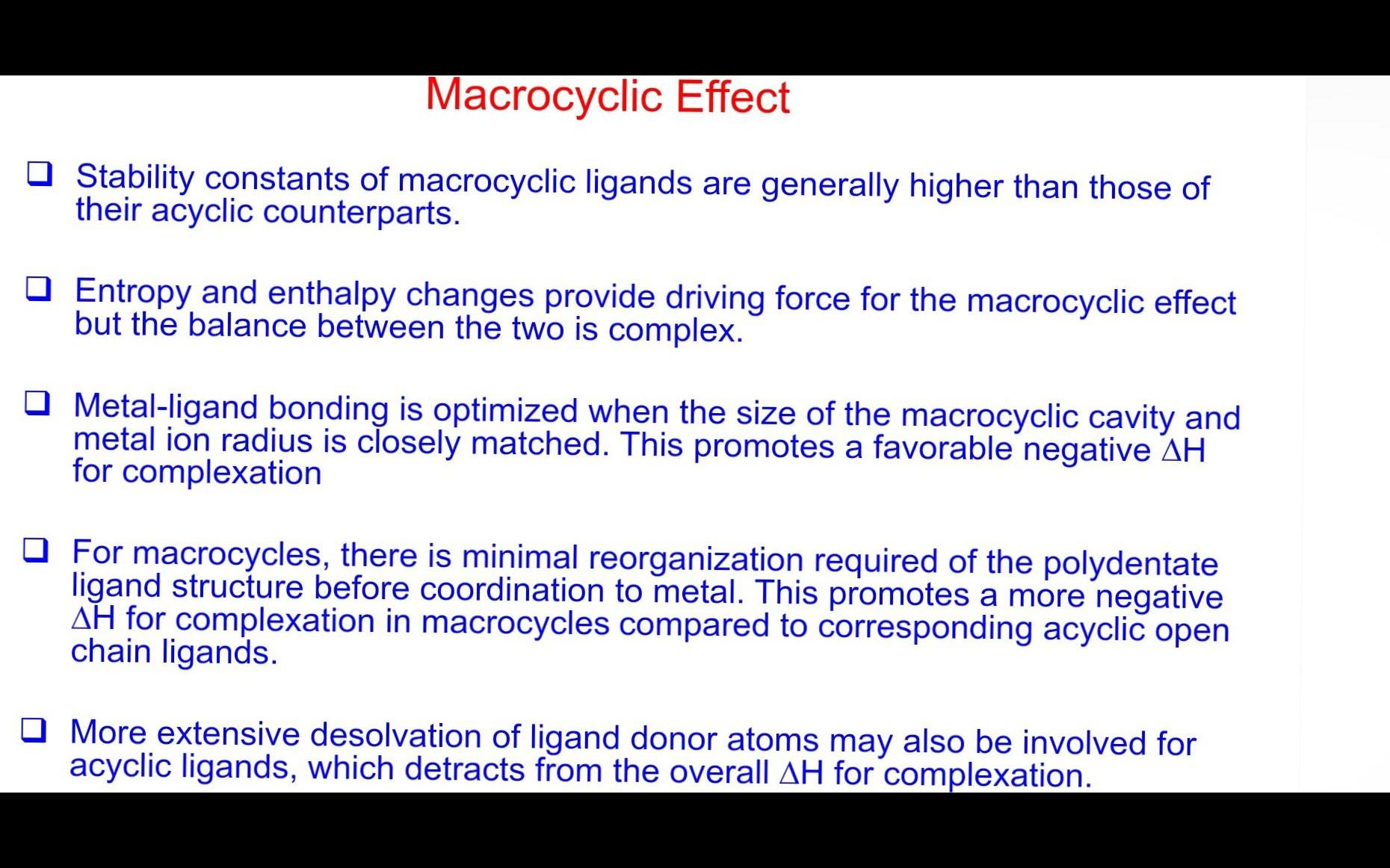 What is macrocyclic please explain.how to predict relative stabilities ...