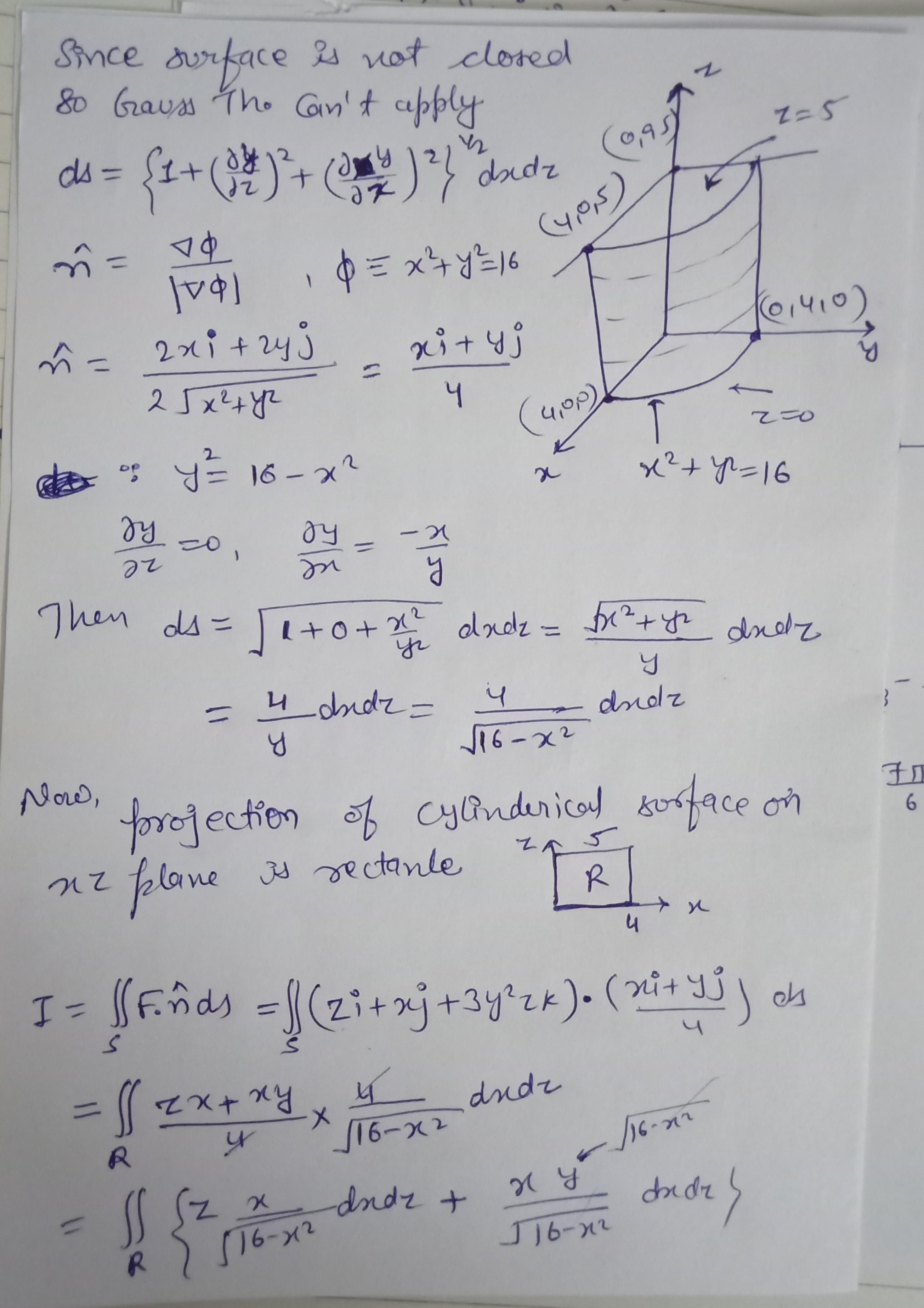 Example Evaluate F H Ds Where Zi Xj 3y Z K F Where S Is The