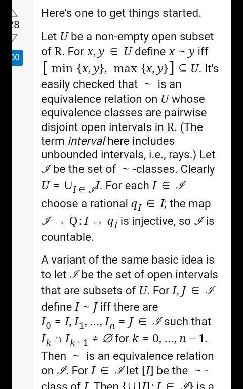 Arbitrary collection of disjoint open intervals is countable.will same be true for