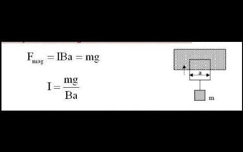 A rectangular loop of wire , supporting a mass m , hangs vertically with one end