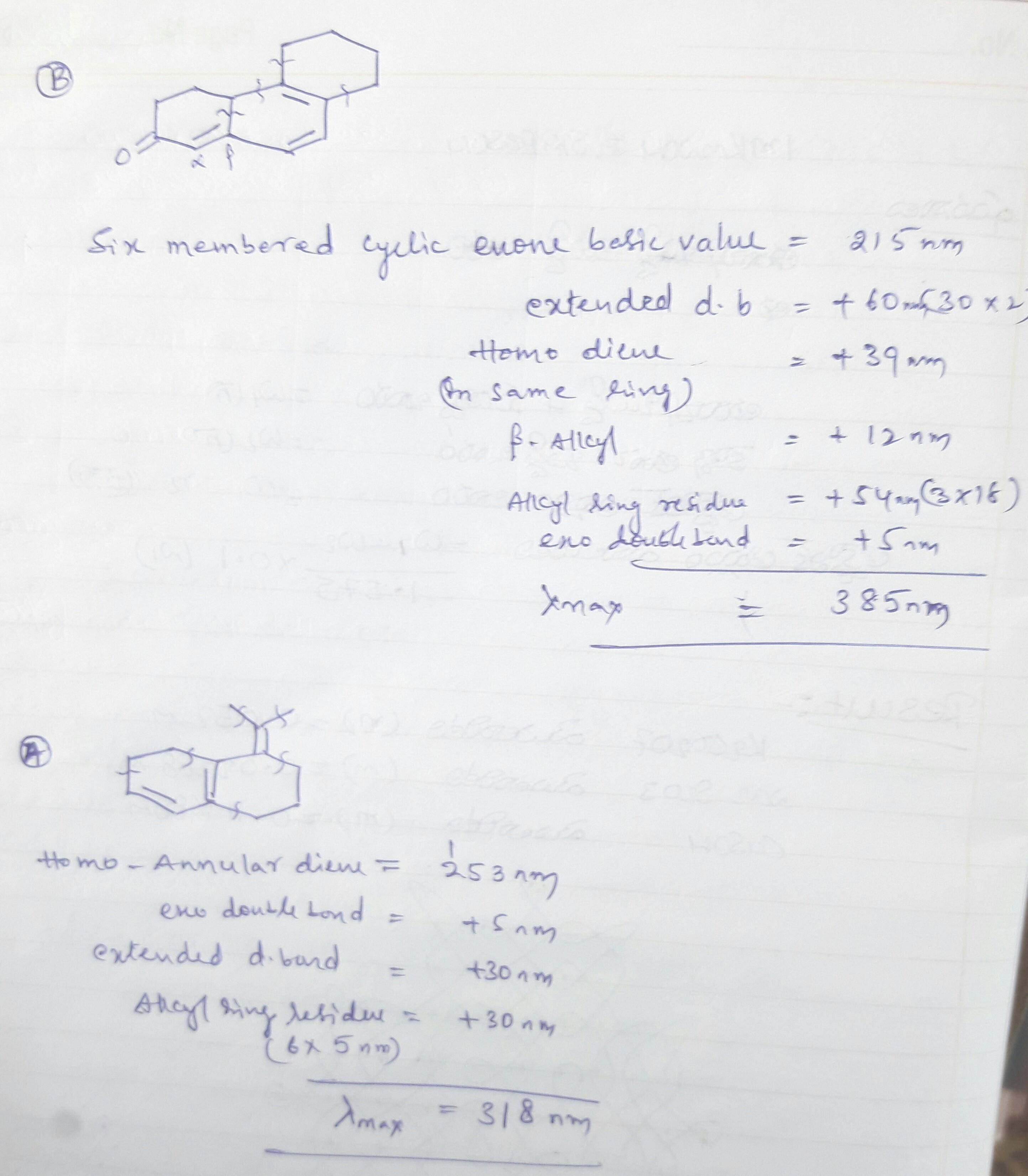 B A Calculate Lambda Max Of The Following Compounds