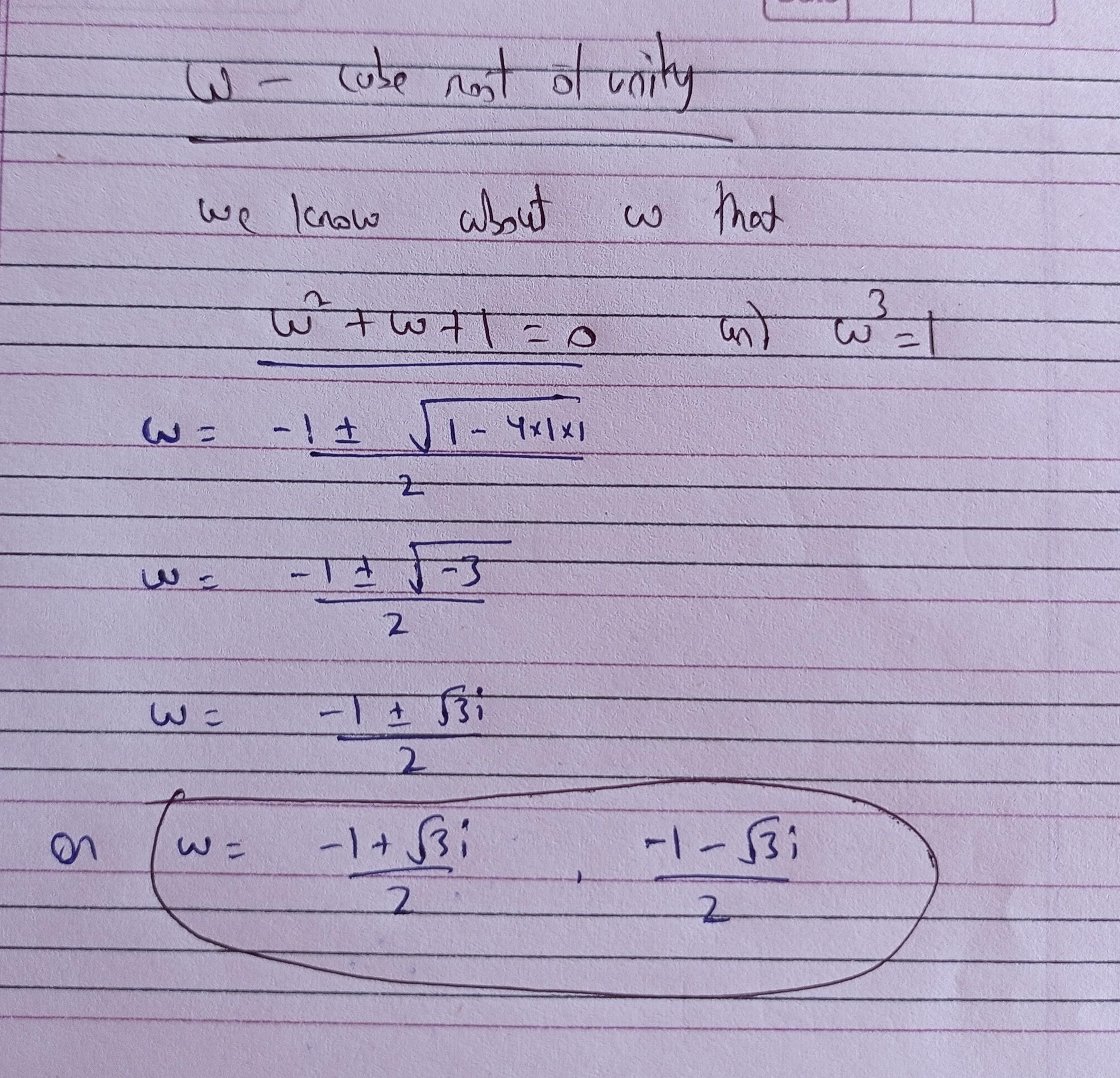 D 20 9 O cube Roots Of Unity Is Equal To A 1 2 iv3 2 B 1 2 iv3 2 C 1 2 iv3 2 d-20-9-o-cube-roots-of-unity-is-equal-to-a-1-2-iv3-2-b-1-2-iv3-2-c-1-2-iv3-2