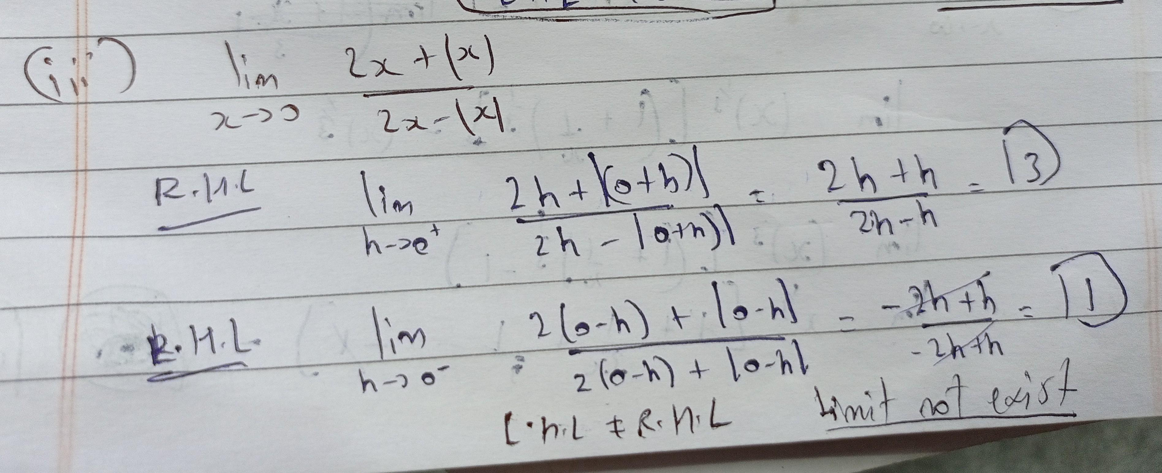 3 Show That The Following Limits Do Not Exist G Lim Sin Ii Lim 1
