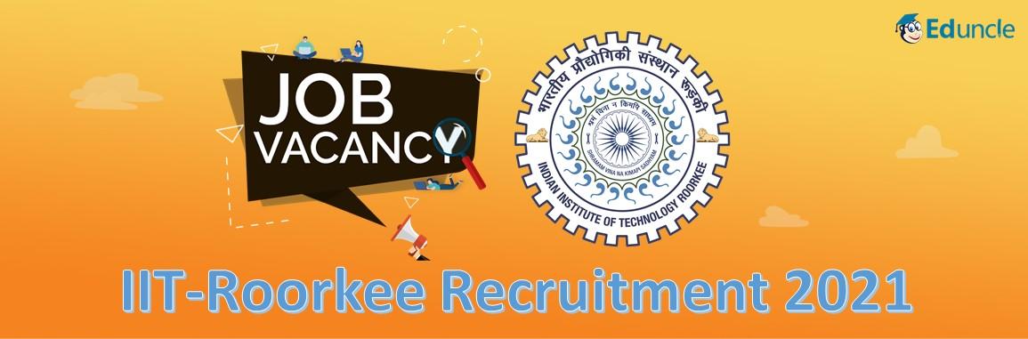 IIT-Roorkee JRF 2021- For the Post of JRF for ISRO Sponsored Project