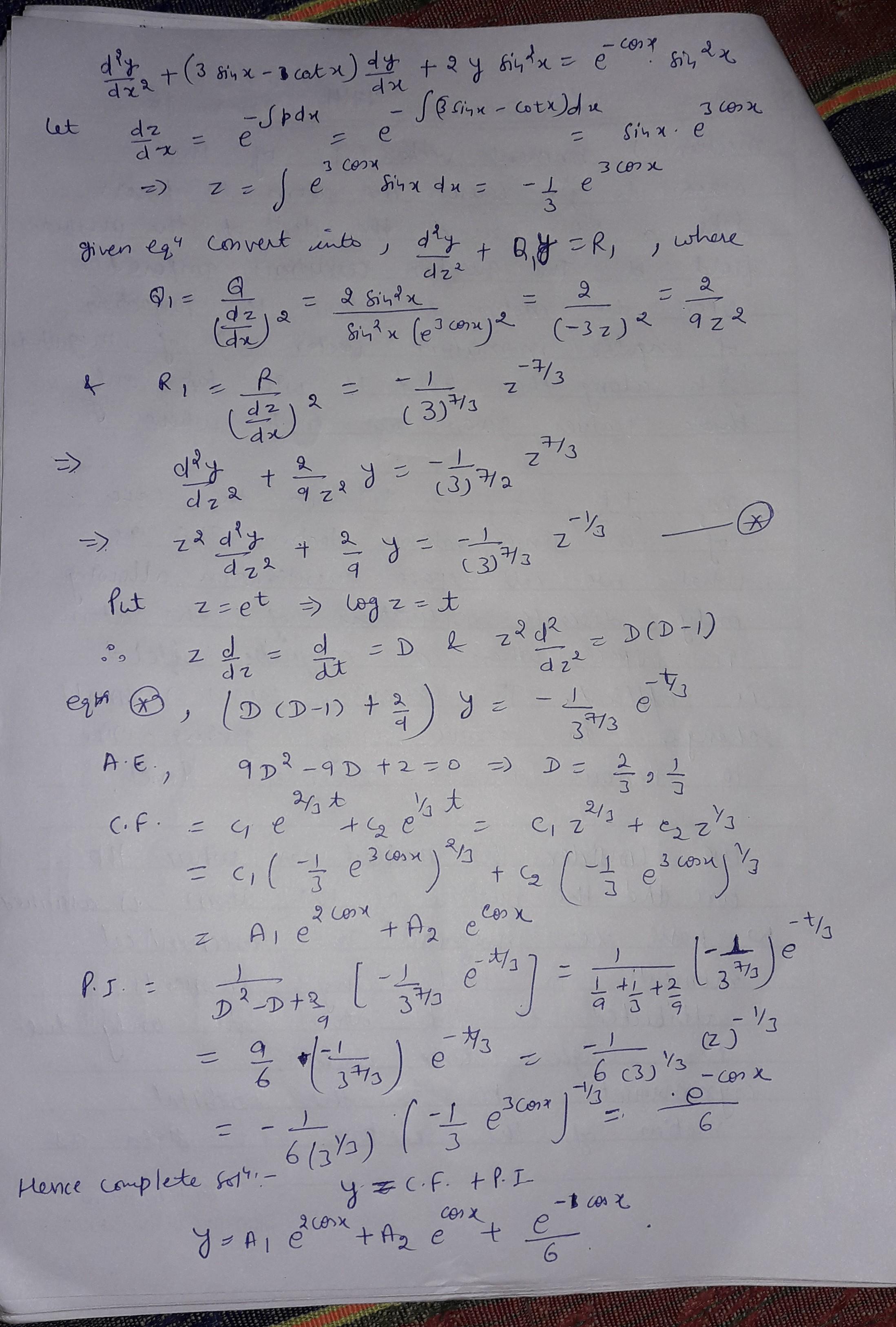 Changing the independent variable