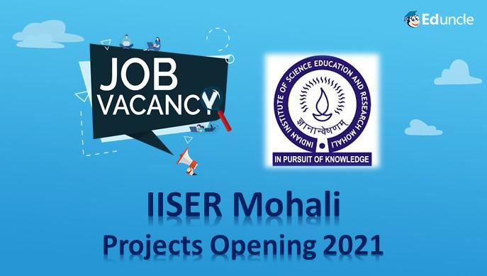 IISER Mohali Recruitment 2021 : For the Post of JRF