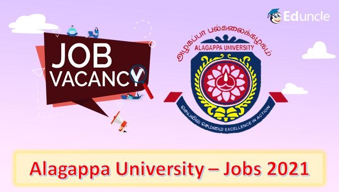 Alagappa University Announces Opening for Project Fellow