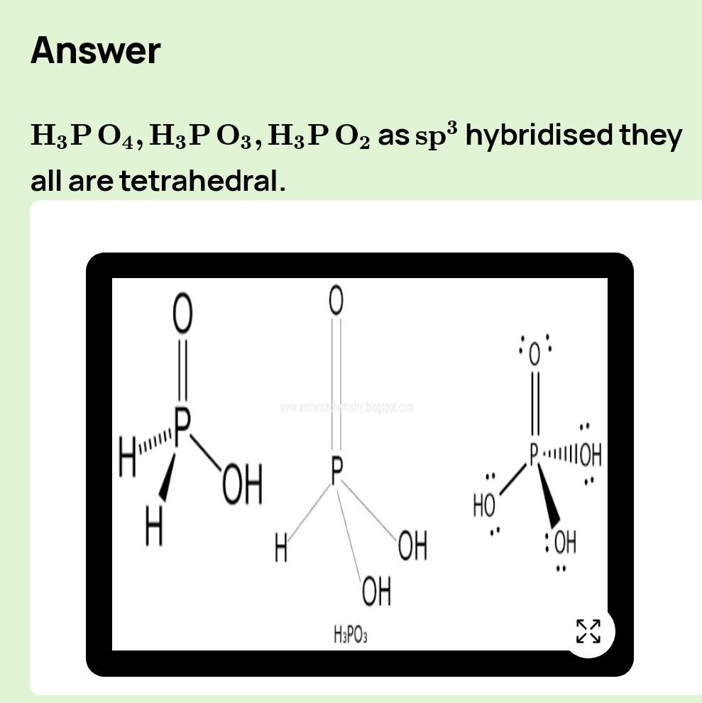 Que:1. the true statements for acid of phosphorous h,po,, hpo, and h,po ...