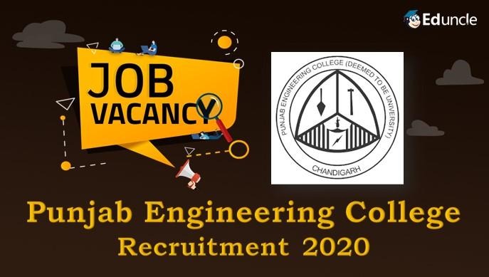 Punjab Engineering College Announces Openings for the Post of JRF