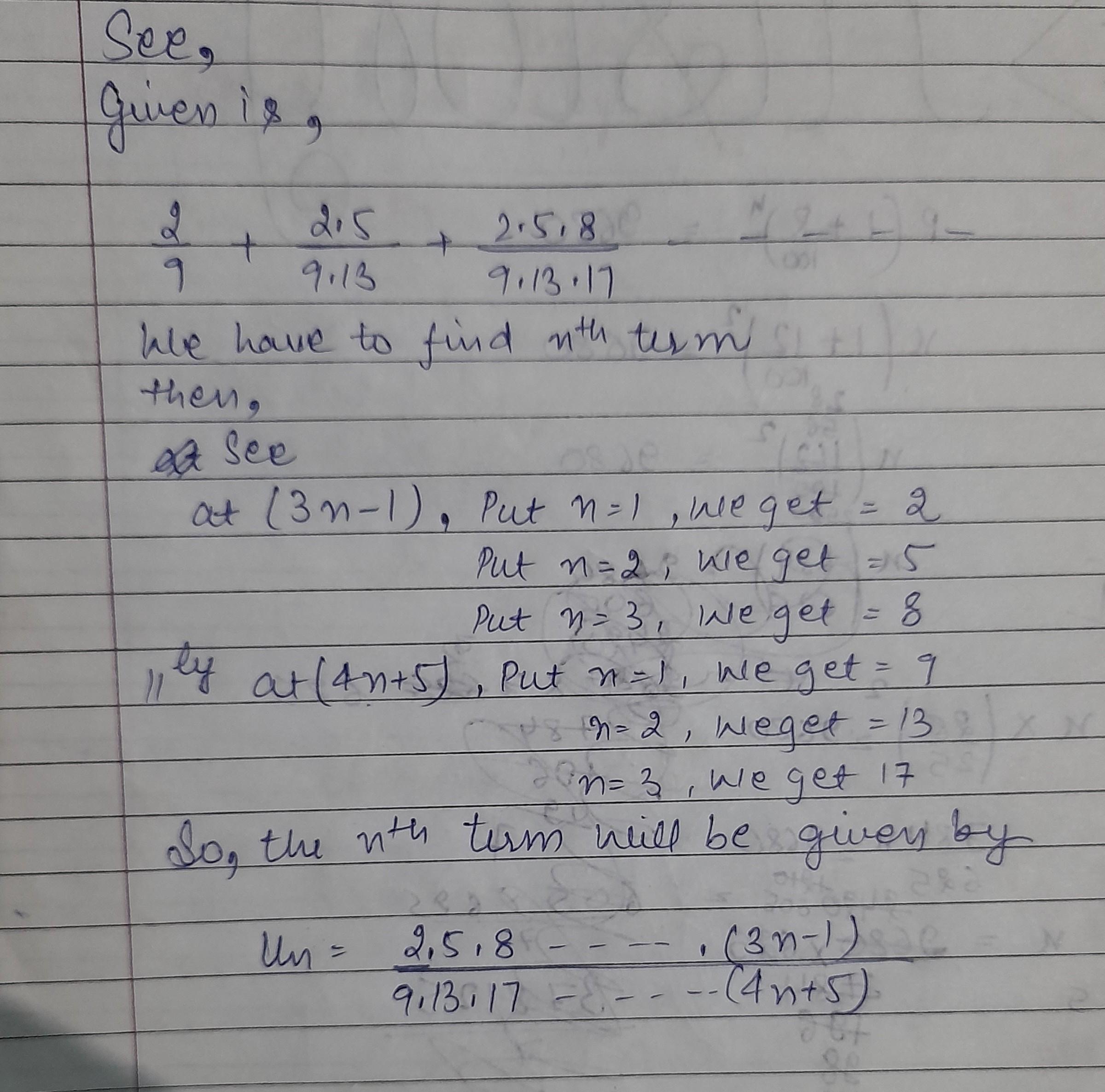 Sequence And Series