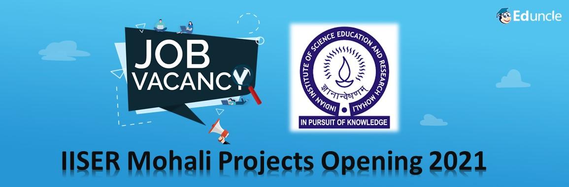 Apply Now! For the Post of Junior Research Fellow in IISER, Mohali