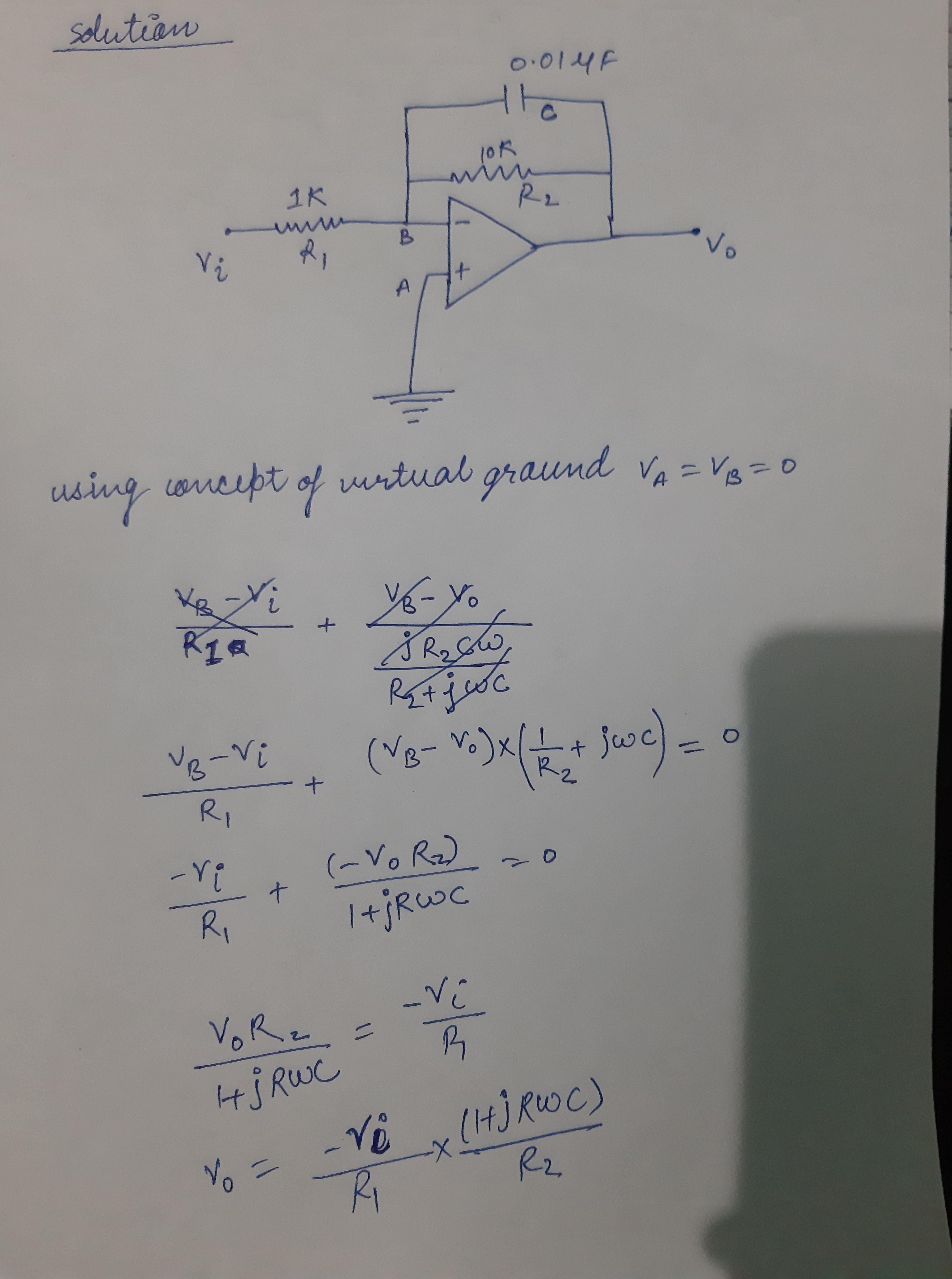 Is A Sinusoidal Input Signal Of Frequency 10 Hz And V Is The Output
