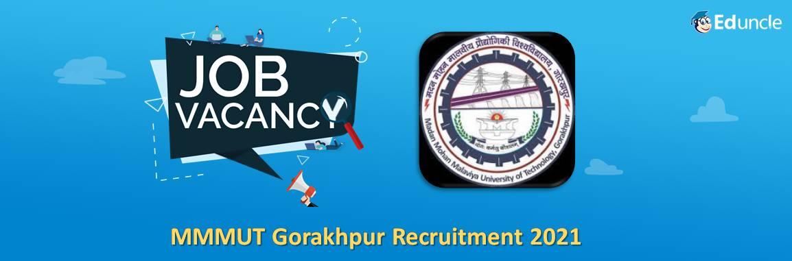 MMMUT Recruitment 2021 - For the post of Research Assistant