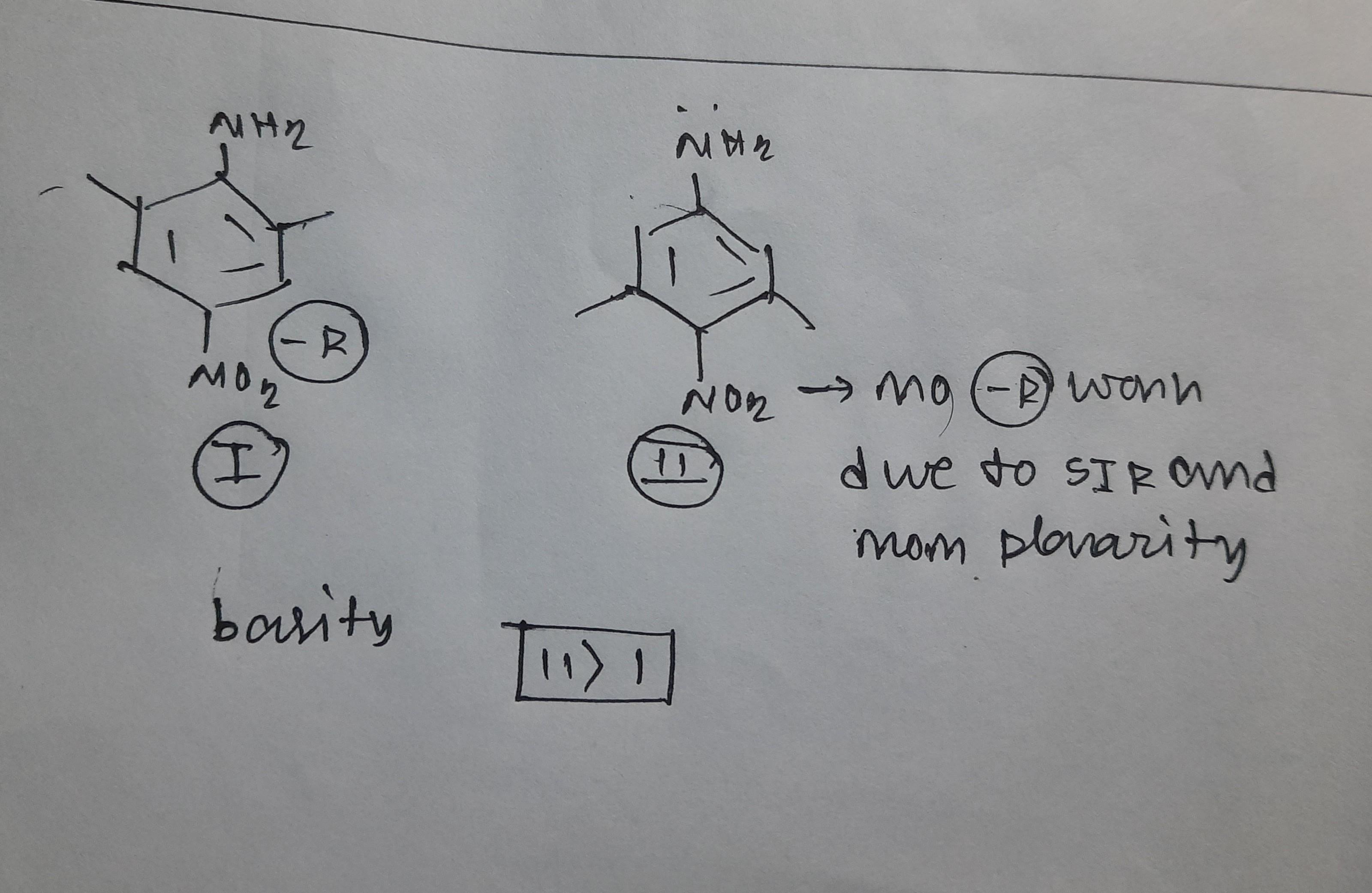 How we will get to know that 'a' has no resonance or it is non planar.