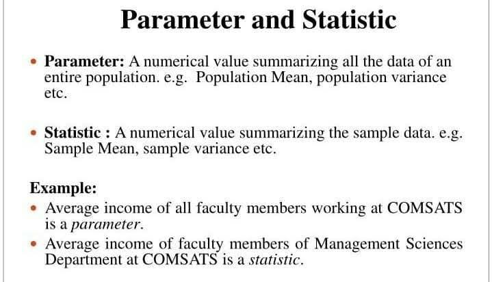 What Is Parameter In Statistics