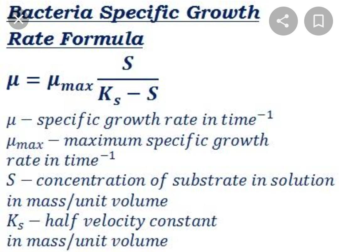 Importance Of Monod Equation In Microbial Growth Kinetics