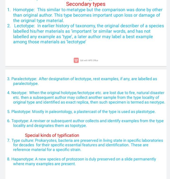 I couldn't understand the nomenclature types that is the holotype ...