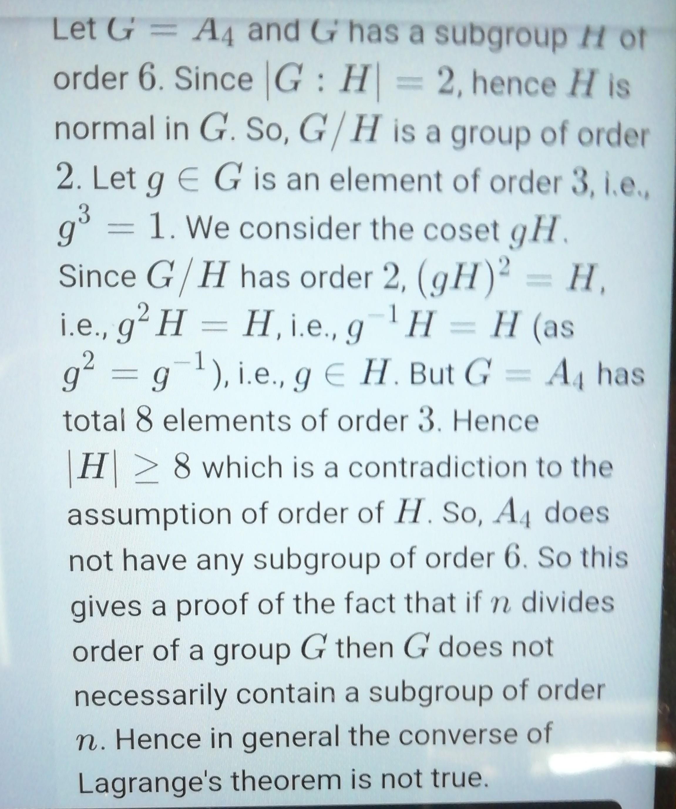 Top 96 Images Converse Of Lagrange Theorem Vn