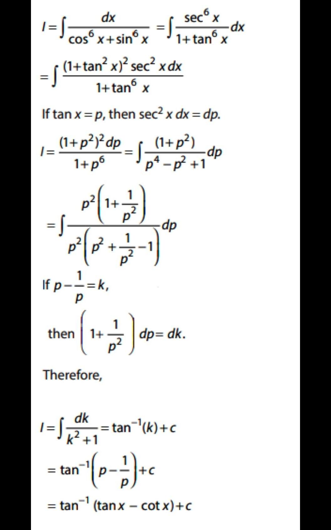 Dx - is 19 cos x+sin x (a) log, ( tan xcot x)+c (b) log, (cot tan x) +c ...