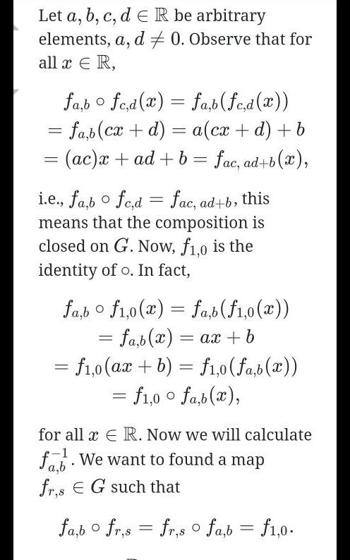 22. for-arny two teal numbers a,ber define a mapping a as f=ax+bvx e r ...