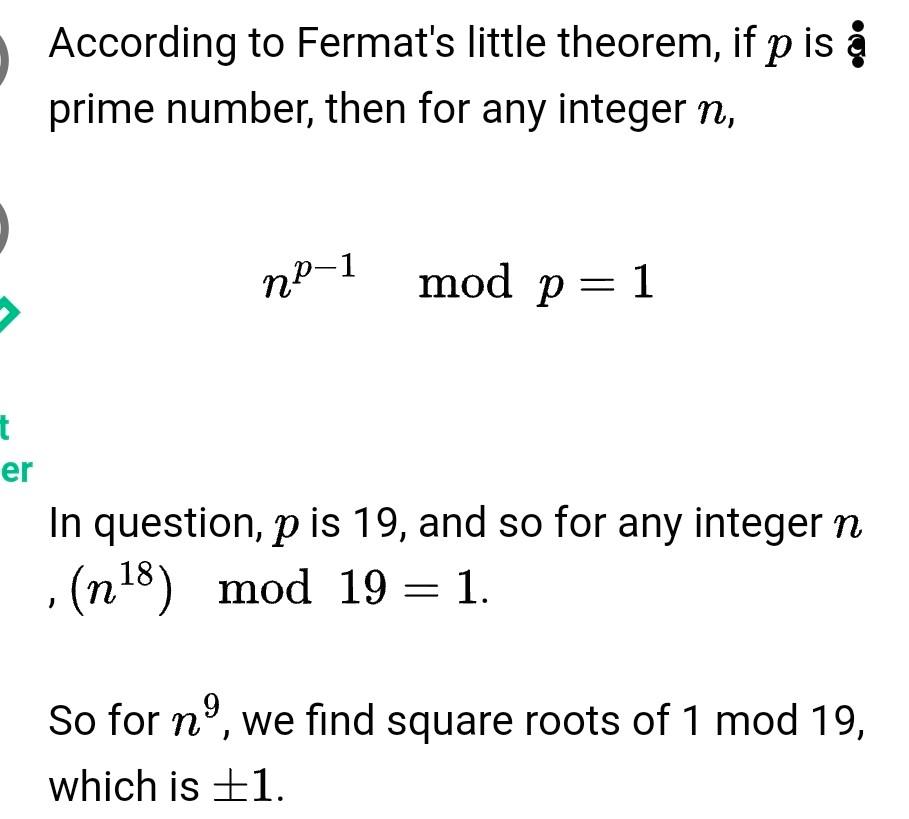 42if n and m are positive integers n=19m +r,then the possible values ...
