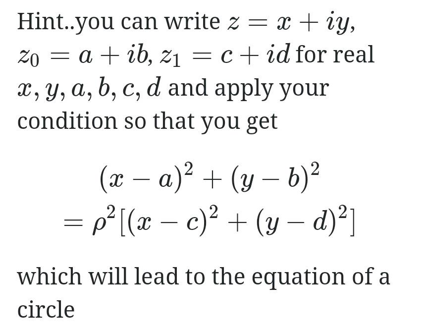 How thsi represents a circle?