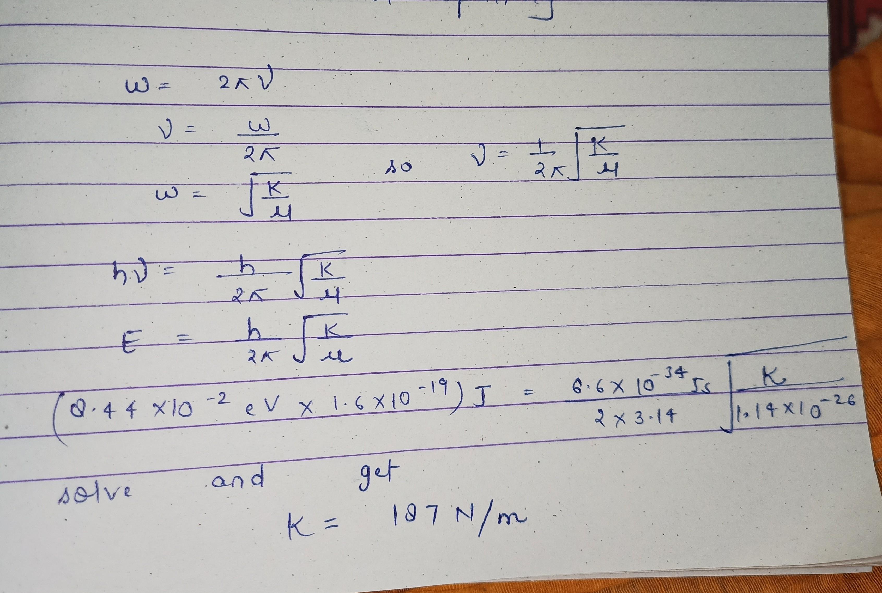 Q25 The Spacing Between Vibrational Energy Levels In Co Molecule Is Q25 The Spacing Between Vibrational Energy Levels In Co Molecule Is