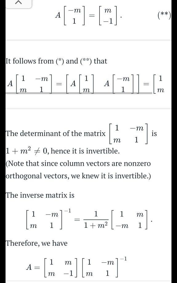 Vector Space Linear Transformation