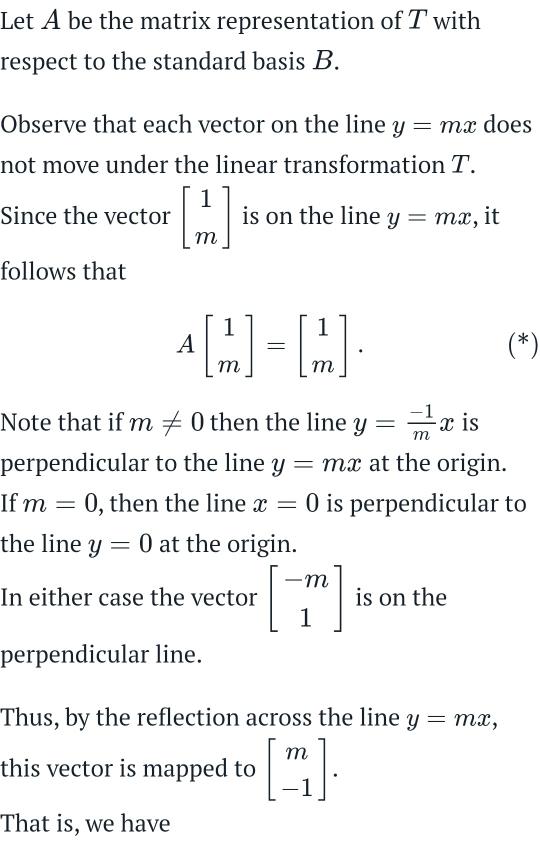 Let t: r2 r be a linear transformation of the 2-dimensional vector ...