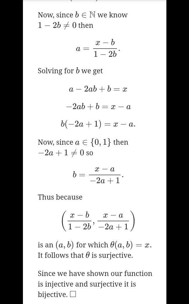 12. consider the function 0: {0,1 xn-z defined as 0(a, b) =a-2ab+ b. is ...