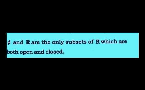 Let A Be A Closed Subset Of R A B A R Then A Is A The Closure Of The Interior