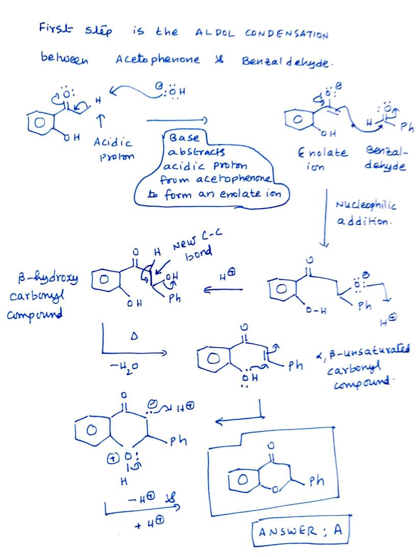 28. the major productin the reaction between o-hydroxyacetophenone and ...