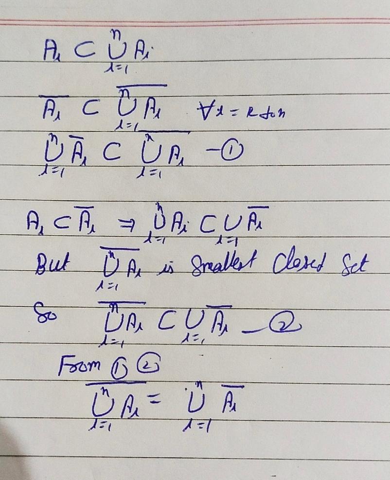 7. let a1 aa, as. be siubsets of a metric space. show that (a) up 1a ...