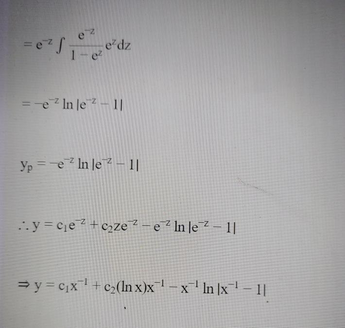 Solution of the diff equation 1 8. y d 3+y(1 - x) 1 17: