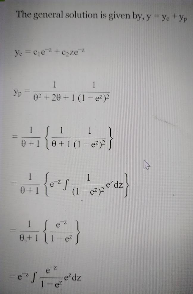 Solution of the diff equation 1 8. y d 3+y(1 - x) 1 17: