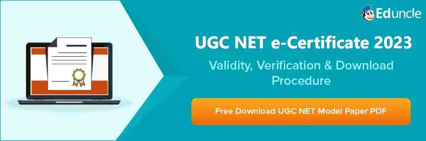 UGC NET e-Certificate 2023 (Out) - Know How to download?