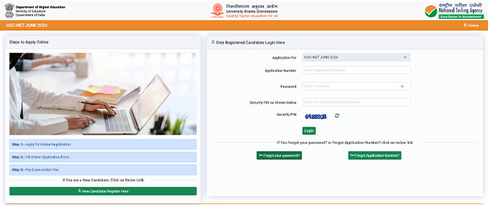 UGC NET Application Form 2024 - Procedure to Apply Online