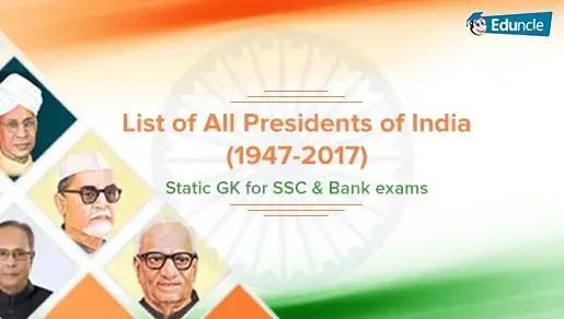 Presidents Of India List Of All Presidents Of India 1947 To